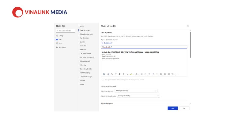 Cách tạo chữ ký Email chuyên nghiệp, đơn giản trong 1 phút